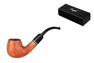 Angelo Pipe Capri Light Brown Bent - Cigar Club India