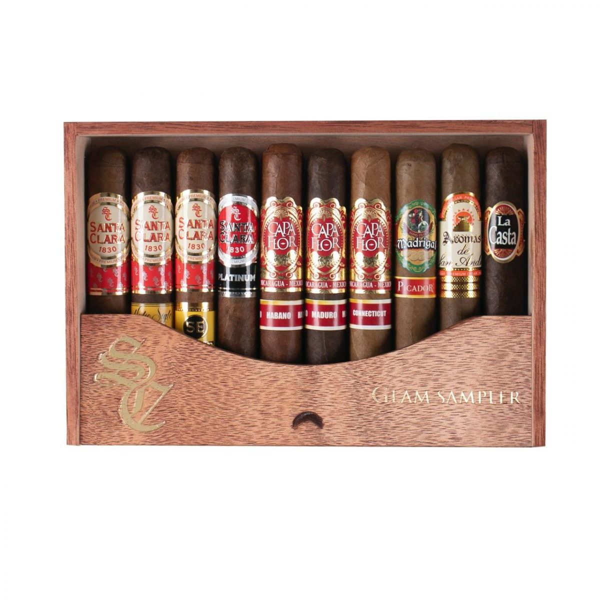 Glam Sampler Box of 10 Cigars - Cigar Club India